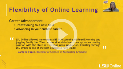 LSU Online Webinars